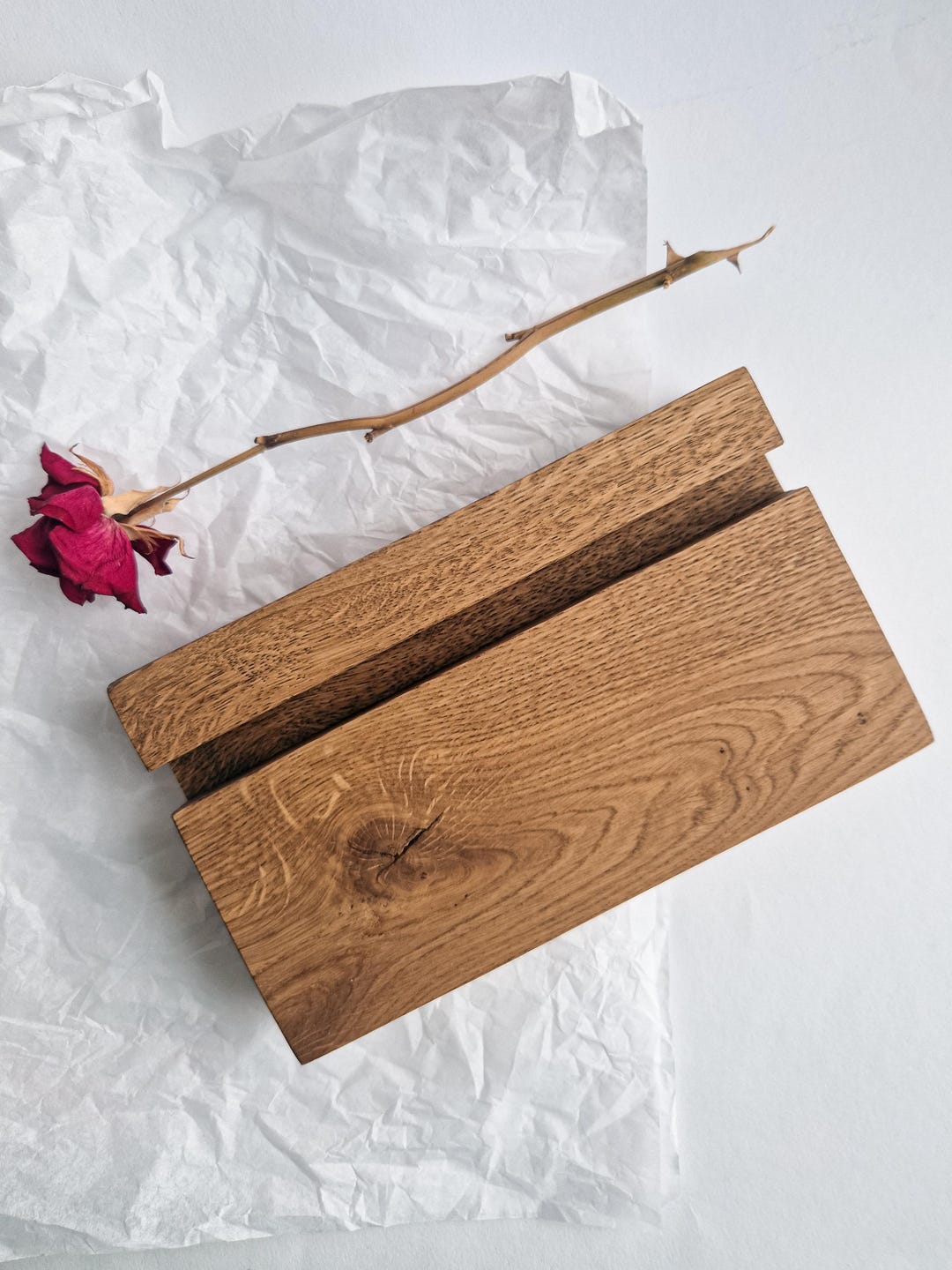 Wood Tablet Holder, Minimalist Tablet Stand for Desk, Wooden iPad Stand ...