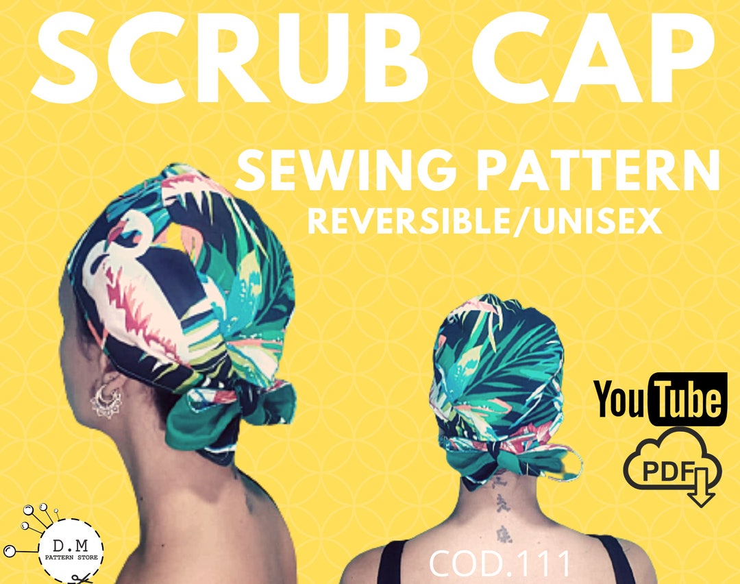 Doctor SCRUB CAP PATTERN/ Non-surgical Scrub Cap/ Reversible- Unisex ...