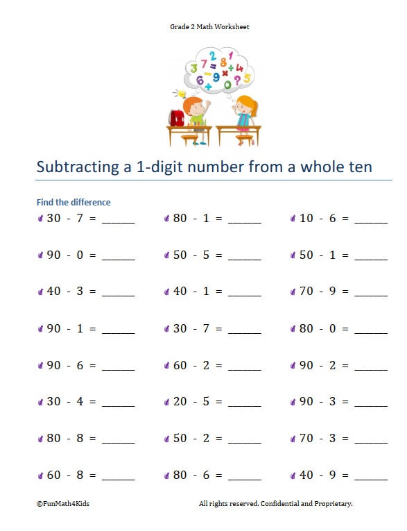 2nd Grade Printable Math Worksheets
