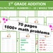 3rd Grade Math Worksheets BUNDLE 204 Pages 4,700 Math Problems Instant ...