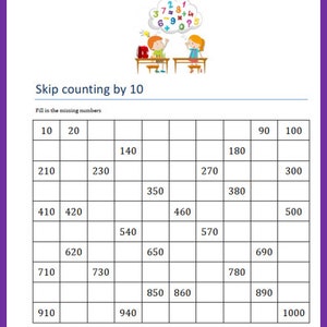 2nd Grade Math Worksheets: Skip Counting & Expanded Forms (printable ...