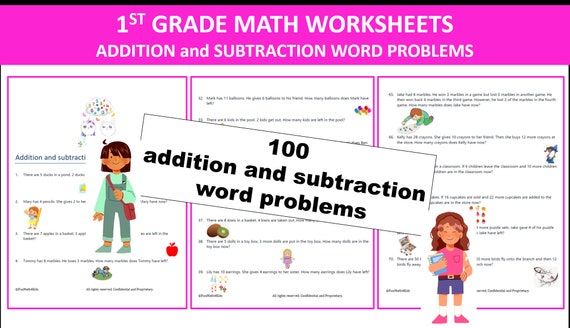 Subtraction Word Problems To 100