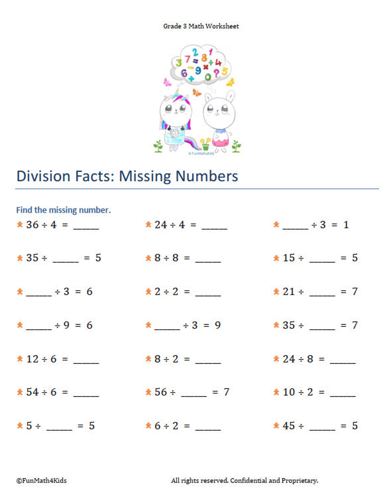 3rd Grade Math Worksheets BUNDLE | 204 Pages | 4,700+ Math Problems ...