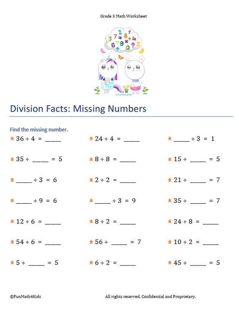 3rd Grade Math Worksheets BUNDLE | 204 Pages | 4,700+ Math Problems ...