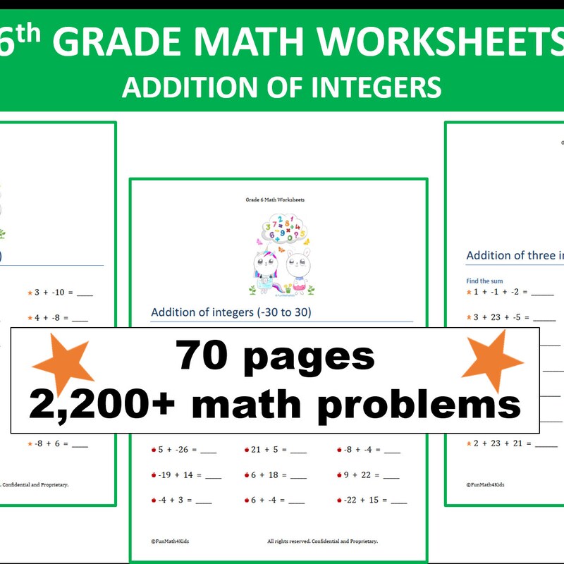 Grade 6 Worksheets English - Etsy