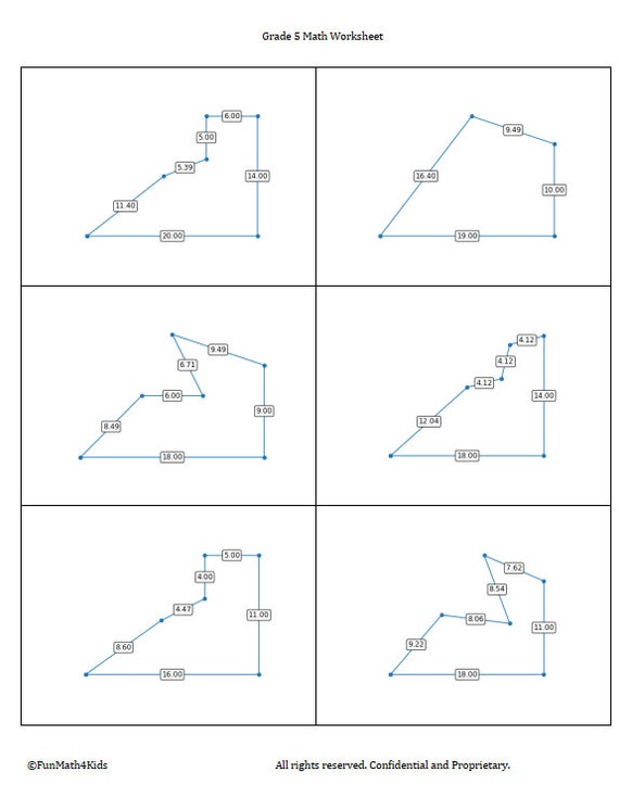 Geometry Worksheets 5th Grade