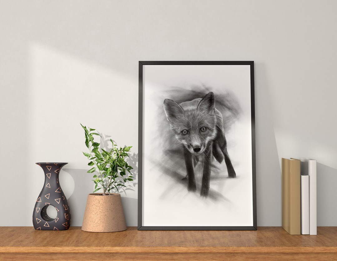 Fox Print Irish Wildlife Art A3 A4 A5 Fox Lover Gift - Etsy