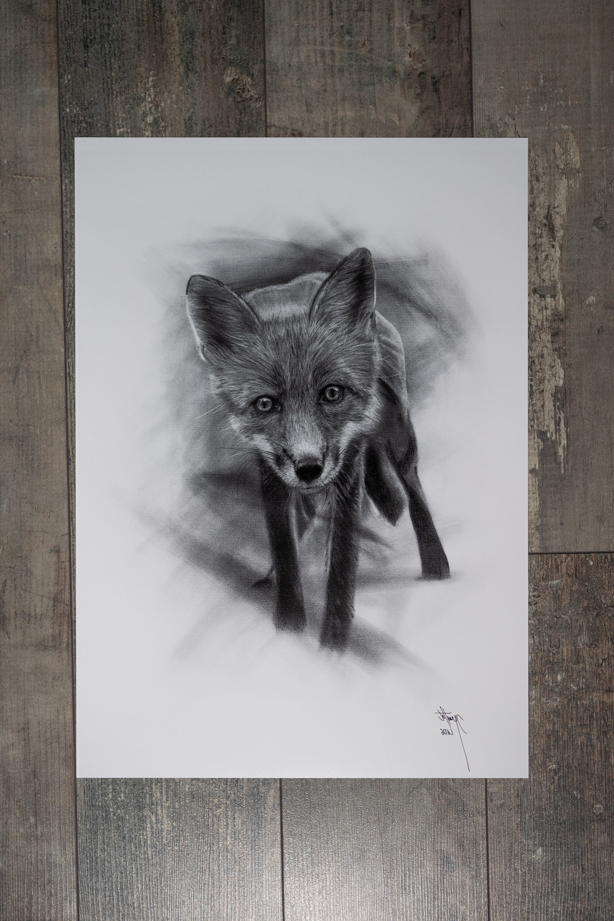 Fox Print Irish Wildlife Art A3 A4 A5 Fox Lover Gift - Etsy