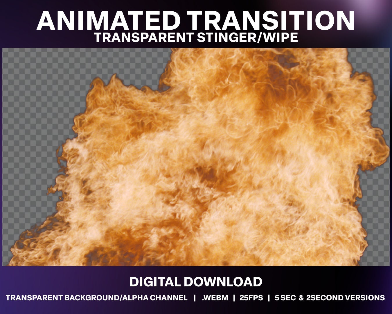 Explosion Stream Transition Horror Flame Stinger Fire Ball Stream Wipe ...