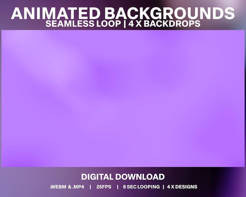 Animated Gradient Backgrounds Pack | MP4 | Webm | Looping Colour ...
