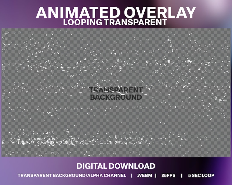 VHS Noise Animated Overlay: Retro Glitch Effect (digital Download) - Etsy