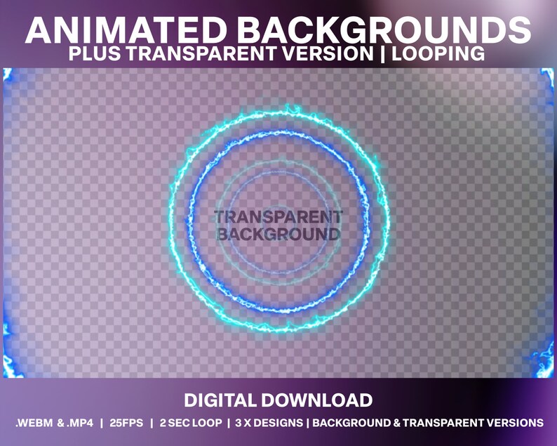 Neon Tunnel Animated Background Loop: Twitch DJ Stream (digital ...