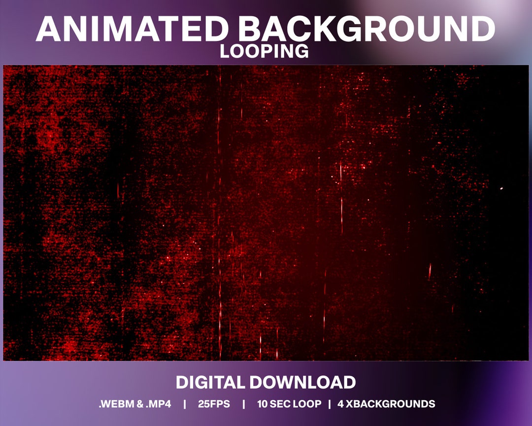 4x Animated Creepy Grunge Background| Horror Stream Decoration | Scary ...