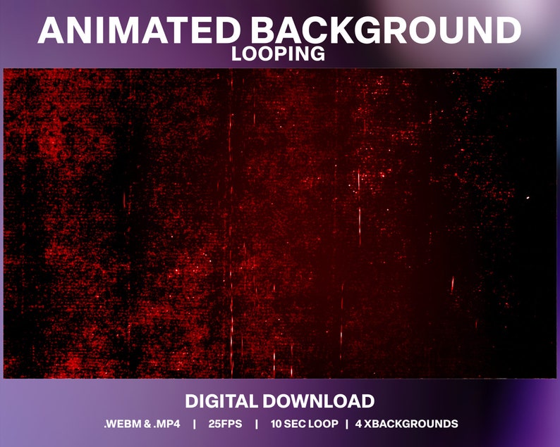 Creepy Grunge Animated Background Pack Horror Stream Decoration Scary ...