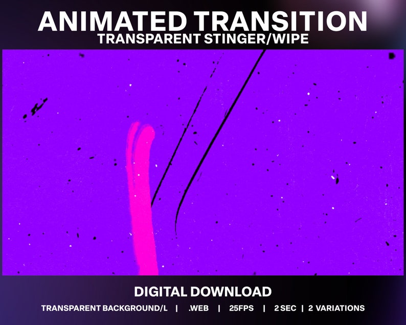 Film Distortion Animated Stream Transition: Grunge Glitch Stinger (digital Download) - Etsy