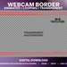 Red Neon Glitch Animated Webcam Border: Streaming Overlay (digital ...