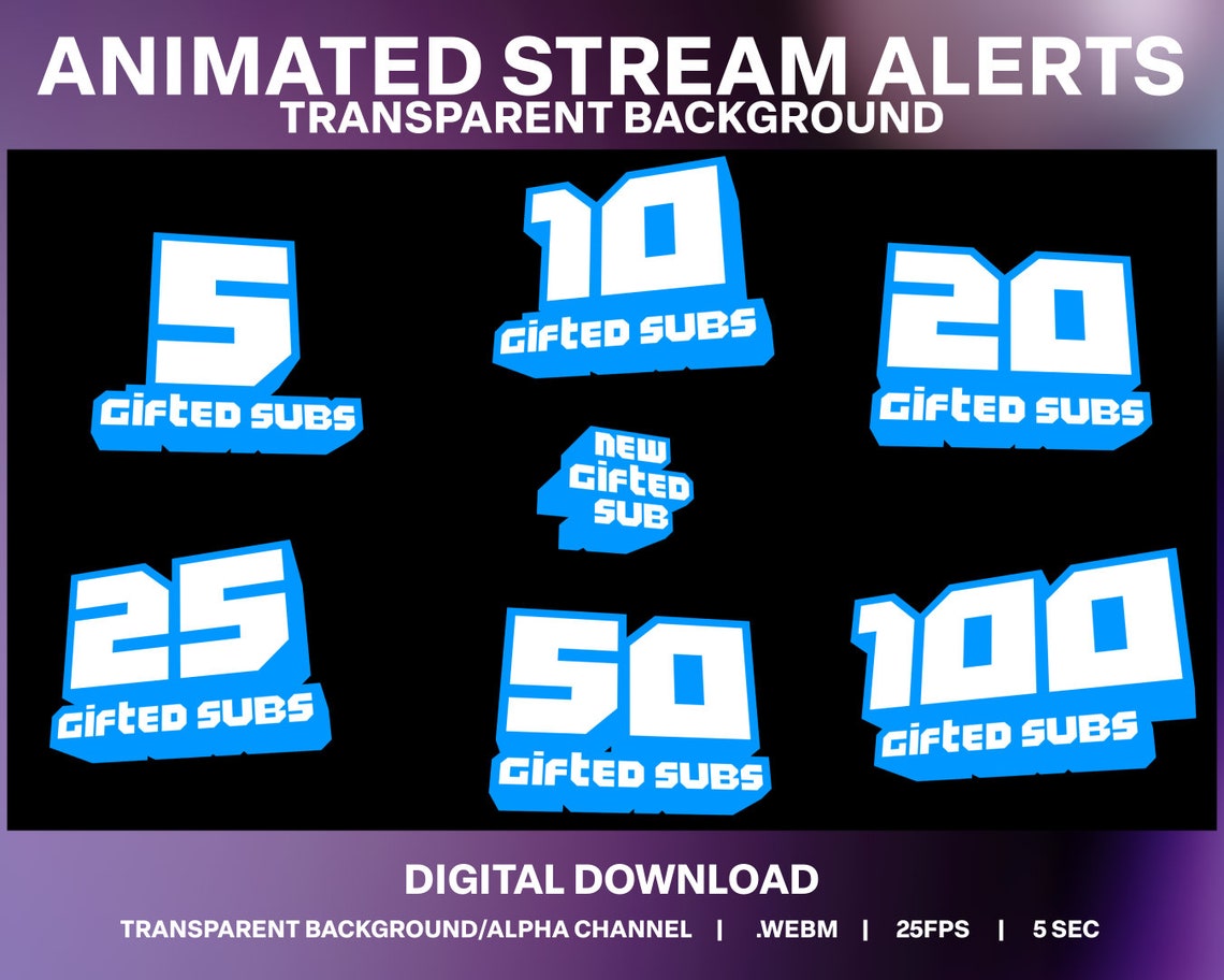 Retro Gaming Gifted Sub Alerts: 8bit Pixel Stream Overlay (digital ...