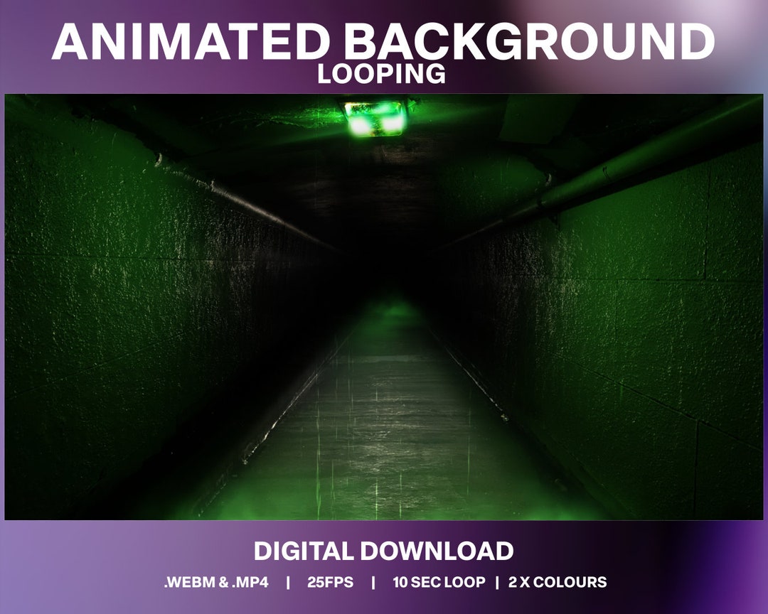 Creepy Animated Tunnel Looping Background: Horror Stream Overlay ...