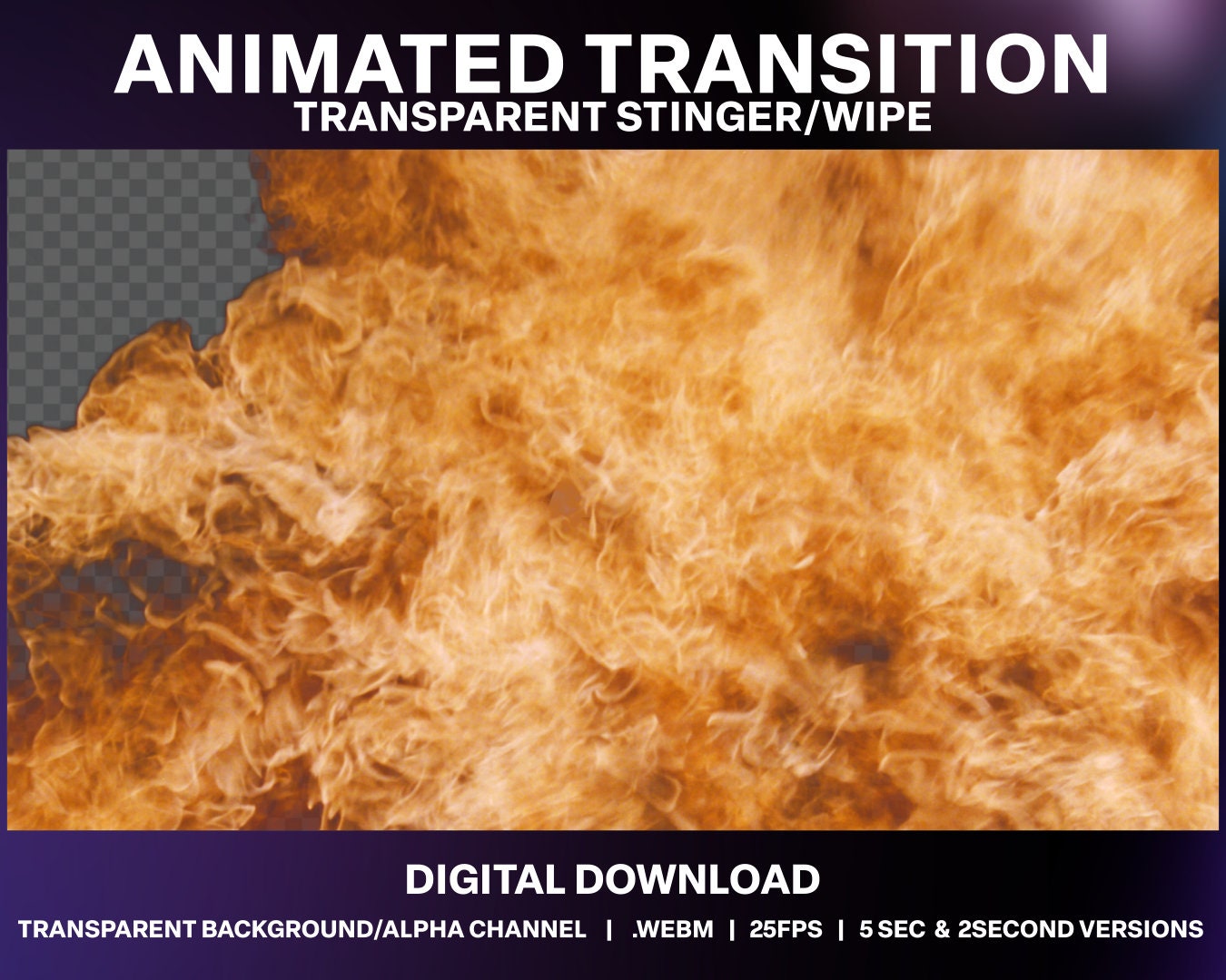 Explosion Stream Transition Horror Flame Stinger Fire Ball Stream Wipe ...