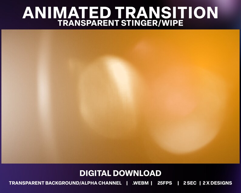 Orange Light Leaks Animated Transition Flash Flare Wipe Beautiful Bokeh ...