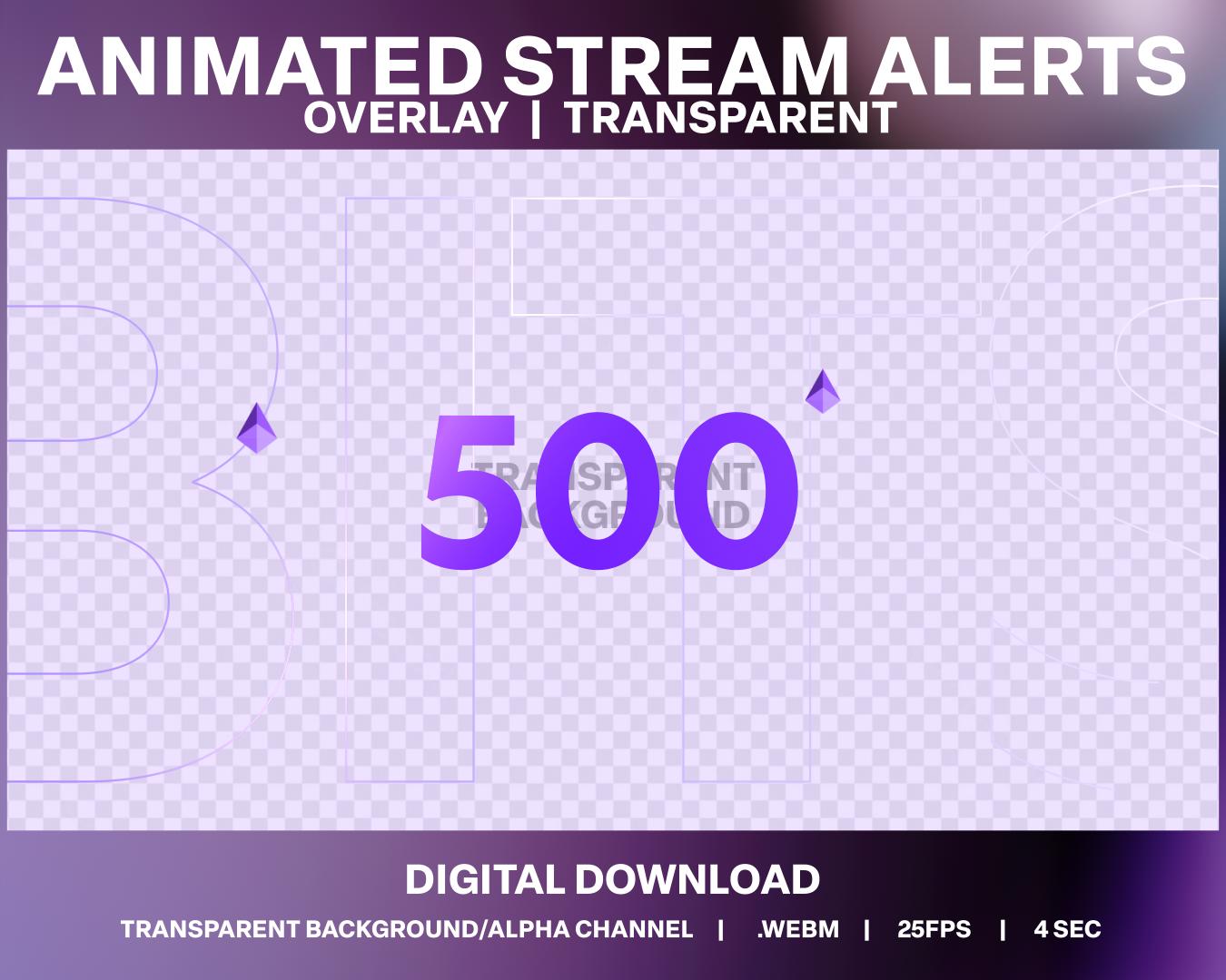 Animated Twitch Bit Bomb Alert: Pink Stream Cheer Overlay (digital ...
