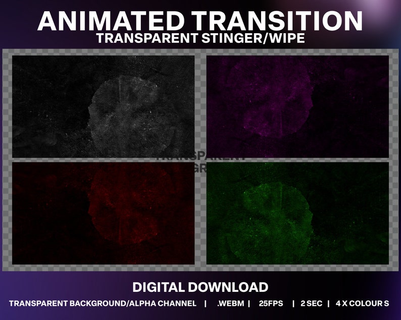 Creepy Ink Spread Animated Twitch Stream Transition Gothic - Etsy