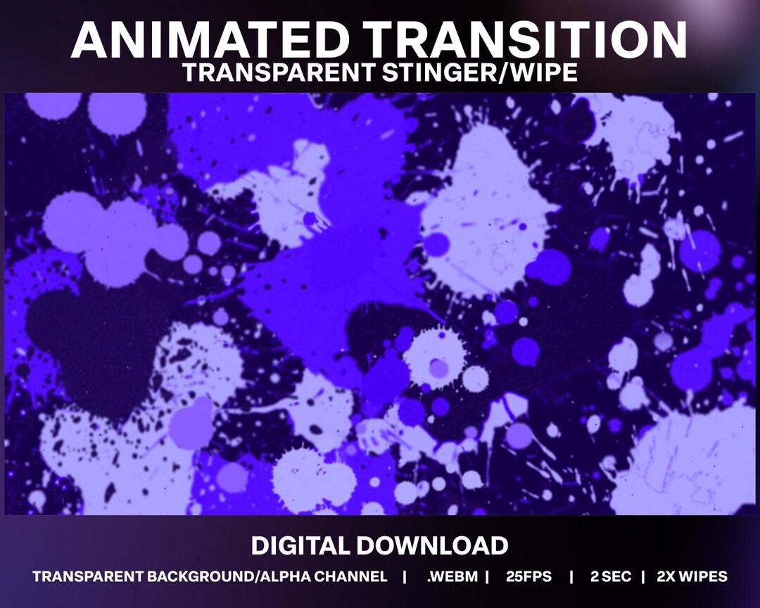 Animated Splatter Stream Transition Creepy Paint Splat Transitions ...