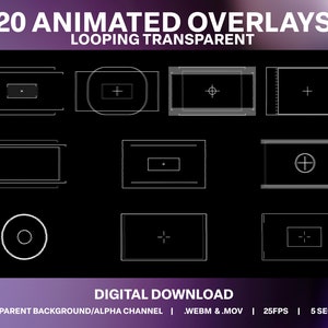 Animated Webcam Border Overlay: Vintage Camera Stream Decoration ...