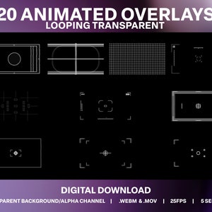 Animated Webcam Border Overlay: Vintage Camera Stream Decoration ...