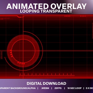 Military HUD Vision Animated Overlay: Stream Decoration (digital ...