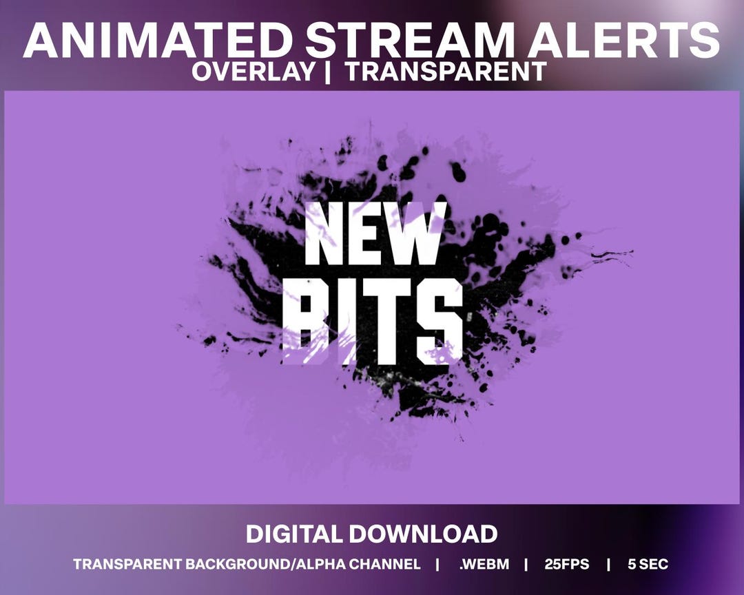 Animated SCI-FI Ink Spread Stream Alerts | Creepy Dark Stream ...