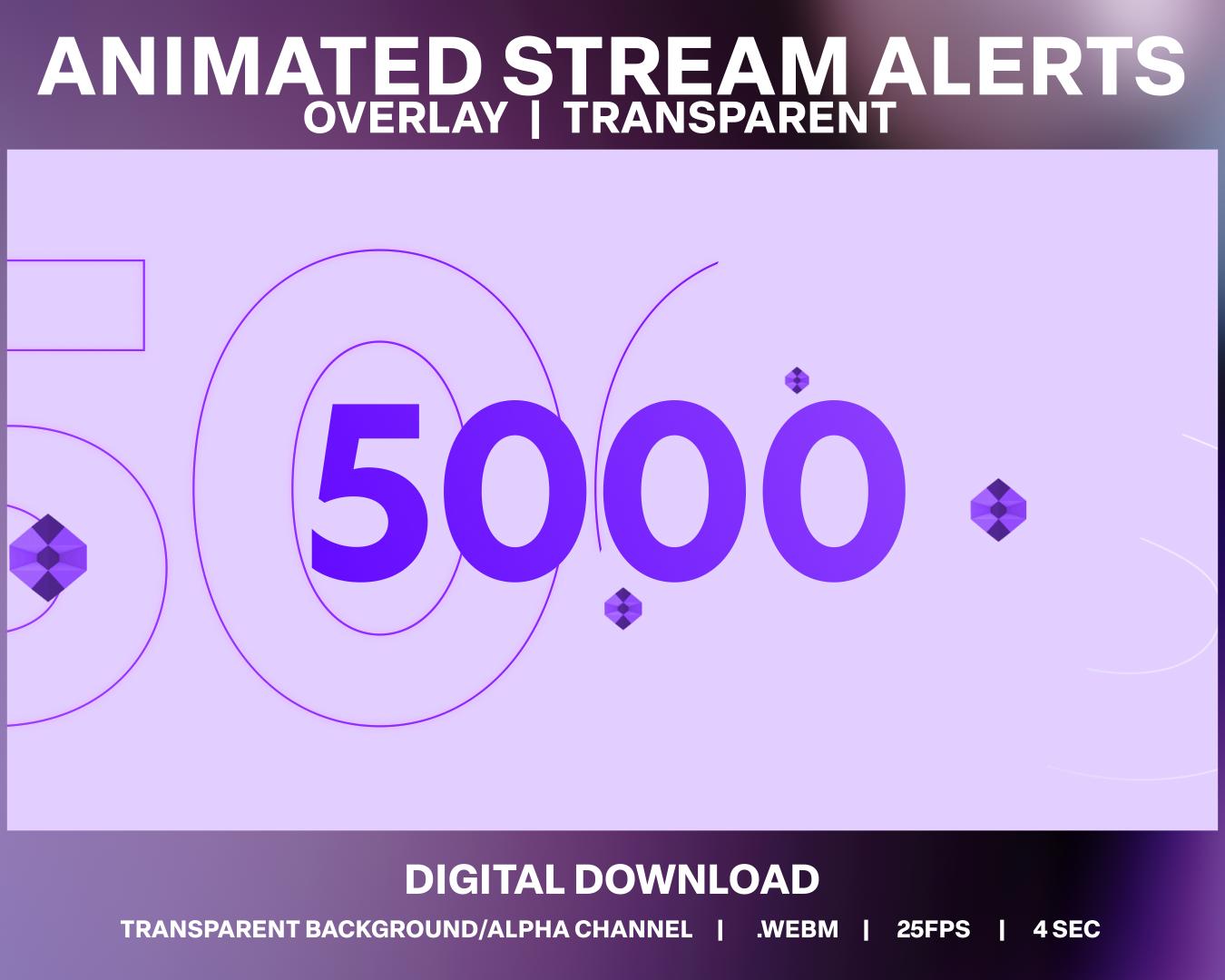 Animated Twitch Bit Bomb Alert: Pink Stream Cheer Overlay (digital ...