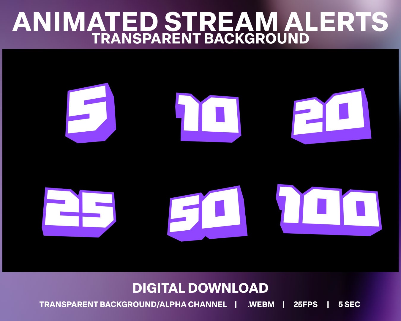 Retro Gaming Animated Twitch Sub Alerts: 8-bit Pixel Overlay (digital ...