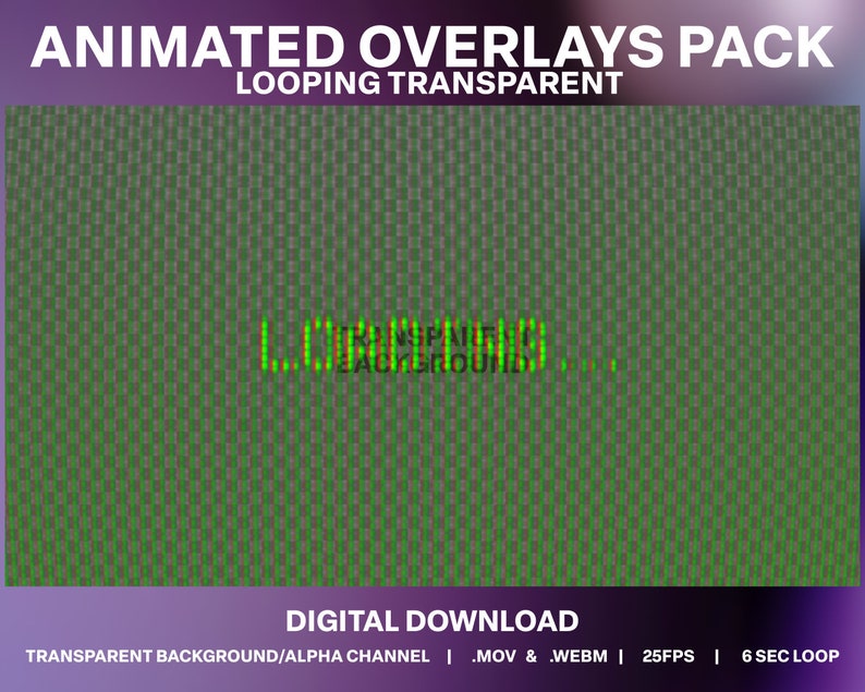Animated CRT Error Overlay: Retro VCR Twitch Stream (digital Download ...