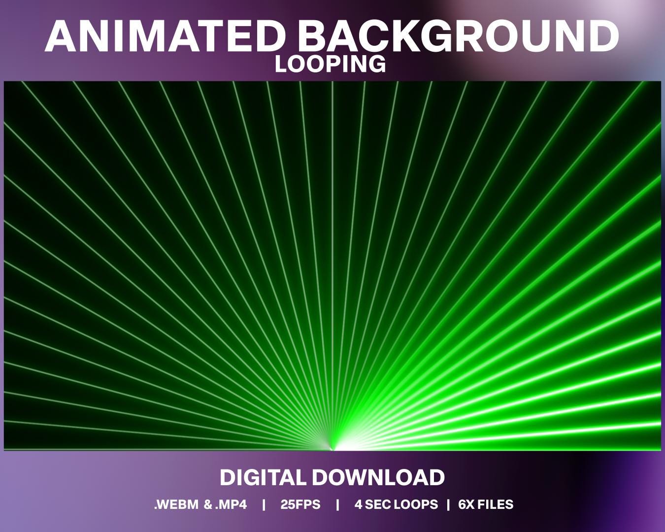 Animated Neon Background Loops Pack | Twitch DJ Stream Lighting ...