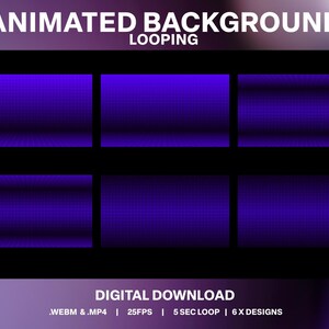 6x Animated Purple Grid Background Loop | Retrowave DJ Stream ...