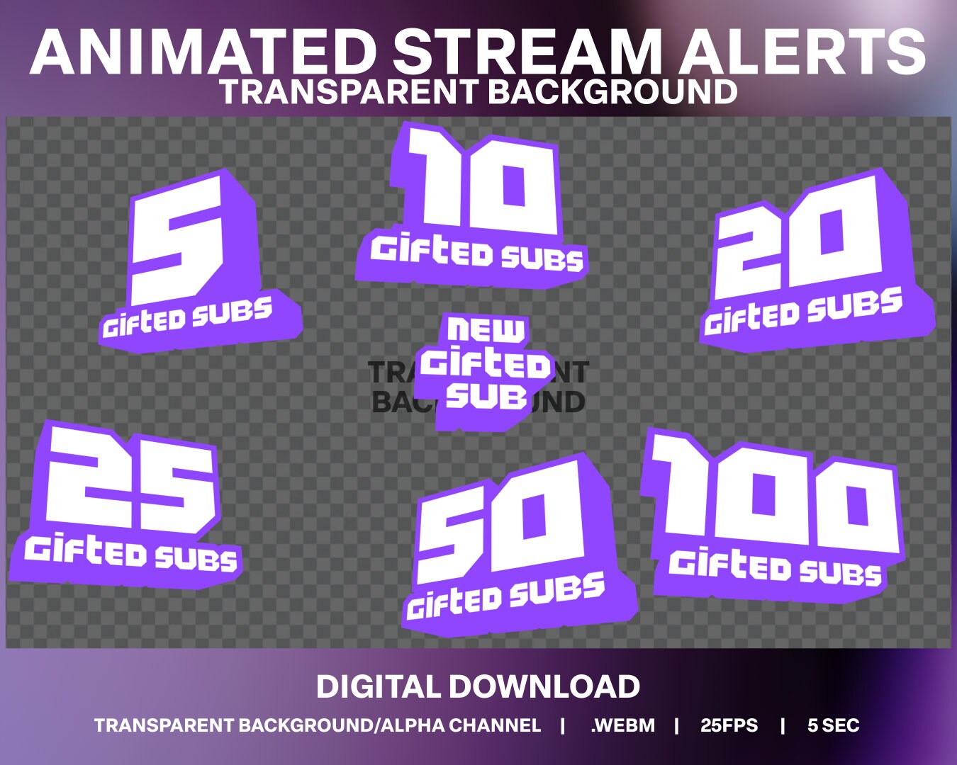 Retro Gaming Animated Twitch Sub Alerts: 8-bit Pixel Overlay (digital ...