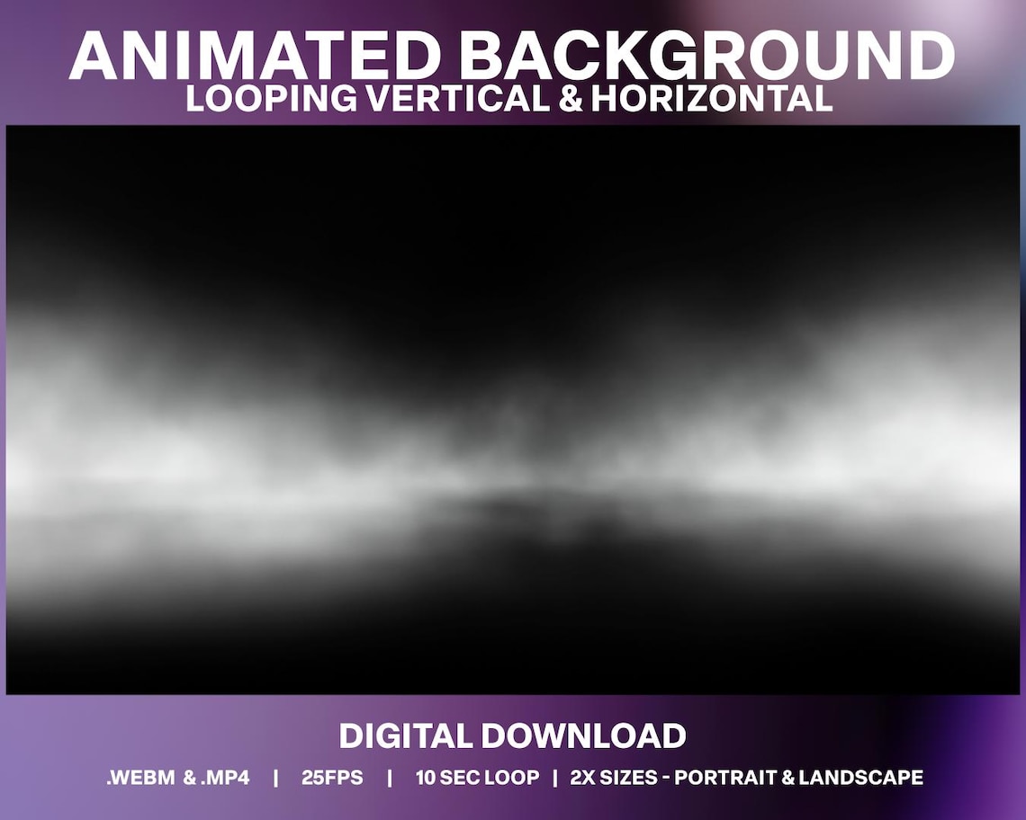 Animated Creepy Fog Background: Horror Stream Decoration (digital ...