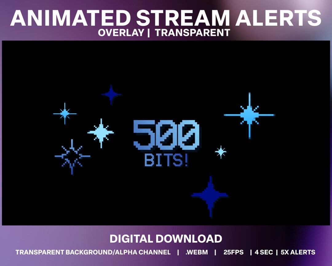 Animated 8-bit Bomb Twitch Cheer Alert: Pixel Stream Overlay (digital ...
