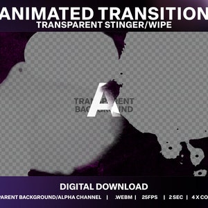Creepy Ink Spread Animated Twitch Stream Transition | Gothic Grunge ...