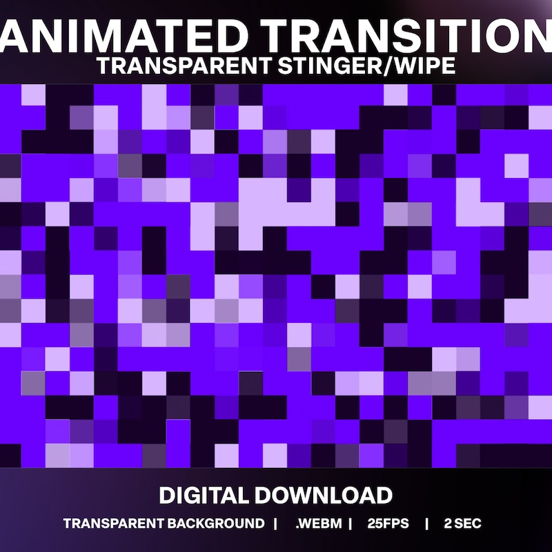 Pixel Art Transition Animation - Etsy UK