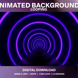 Neon DJ Stream Backgrounds: Cyber Maze Visuals (digital Download) - Etsy