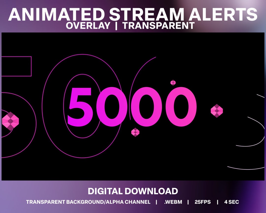 Modern Bits Bomb Animated Alert | Twitch Bits Stream Cheers Overlay ...