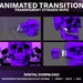Animated Purple Skull Stream Transition: Horror Film Distortion (.webm ...