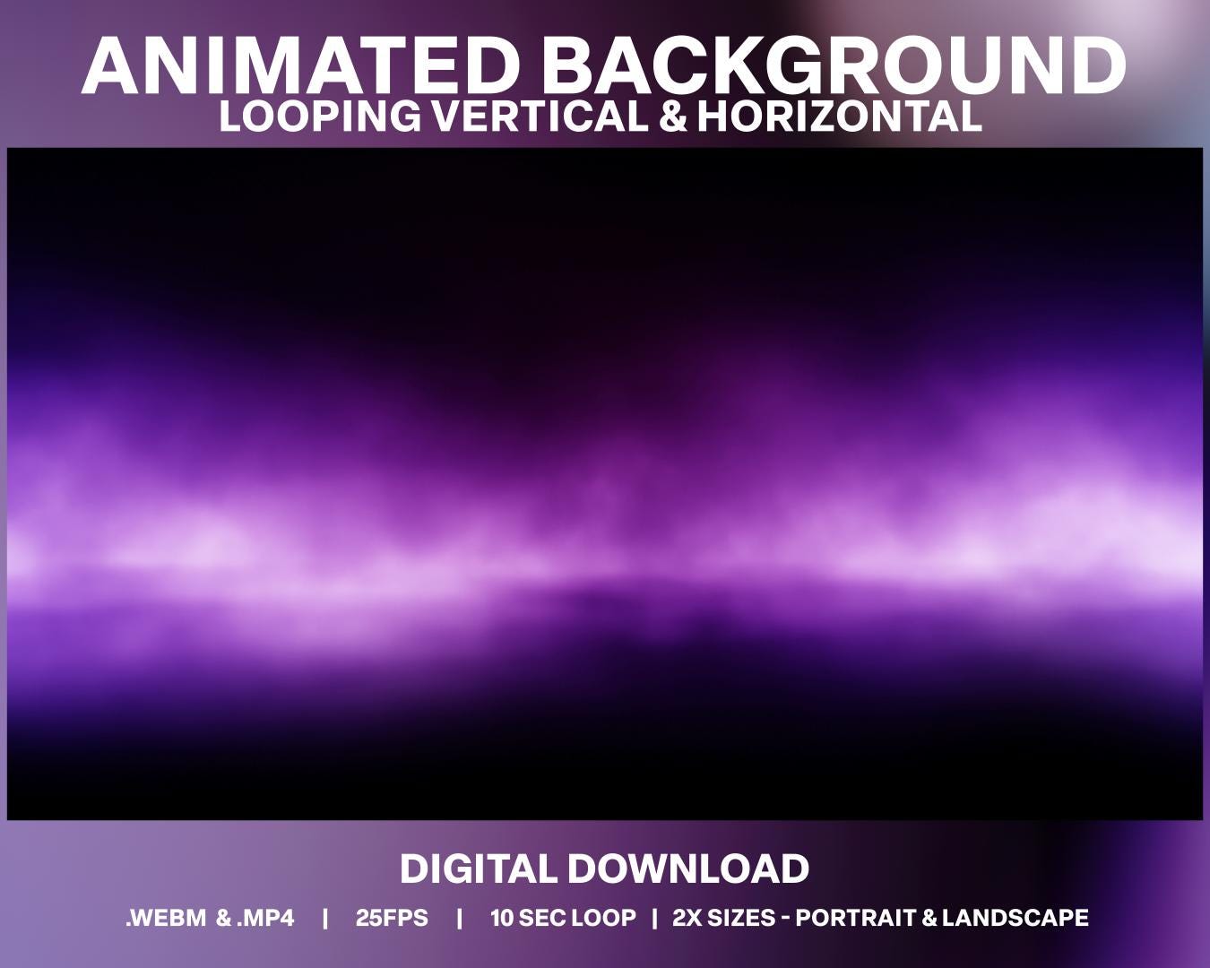 Animated Creepy Fog Background: Horror Stream Overlay (digital Download ...