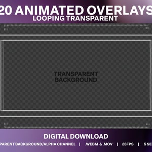Animated Webcam Border Overlay: Vintage Camera Stream Decoration ...
