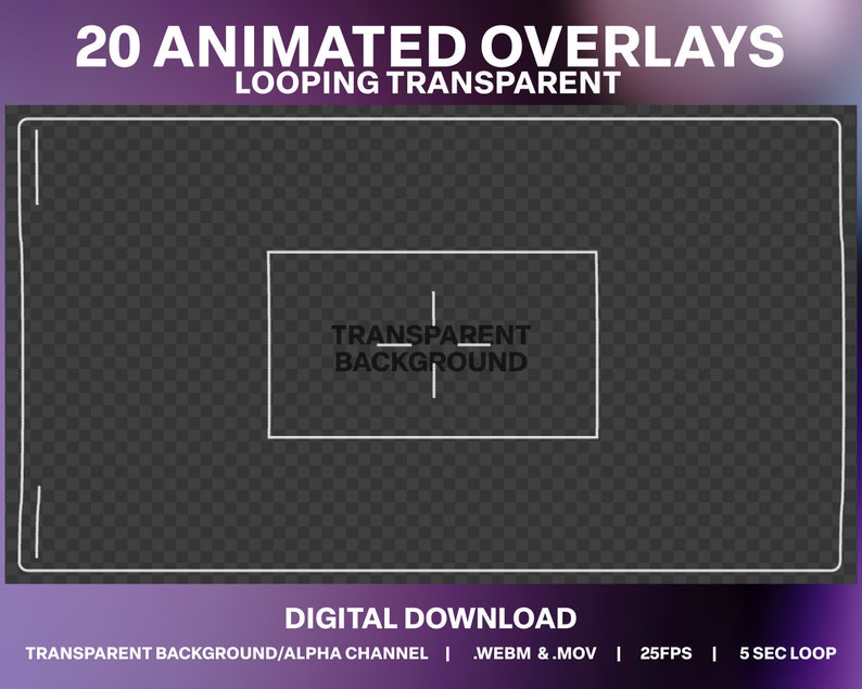 Animated Webcam Border Overlay: Vintage Camera Stream Decoration ...