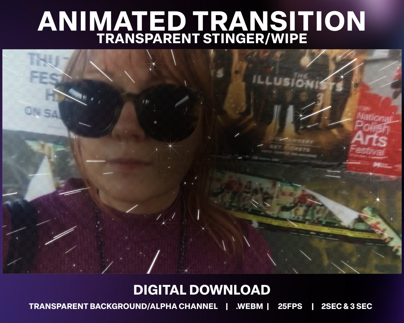 Light Speed Stream Transition: Animated Space Stinger (digital Download ...