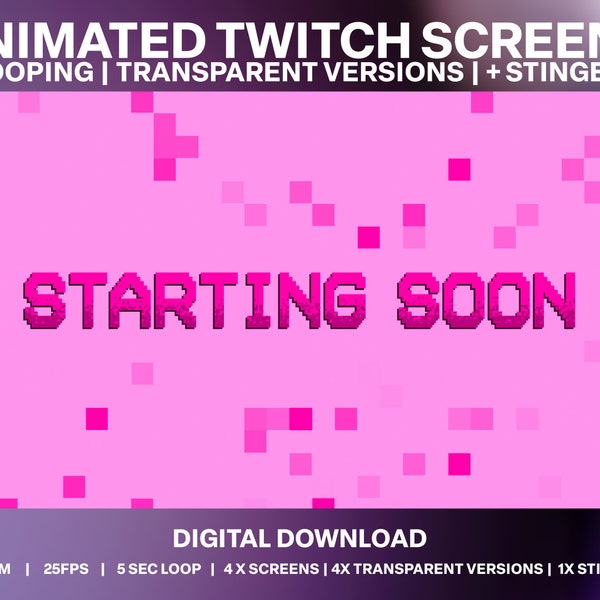 Pixel Brb Screen - Etsy