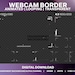 Animated Glitch Webcam Border Overlay: Streaming UI Pack (digital ...